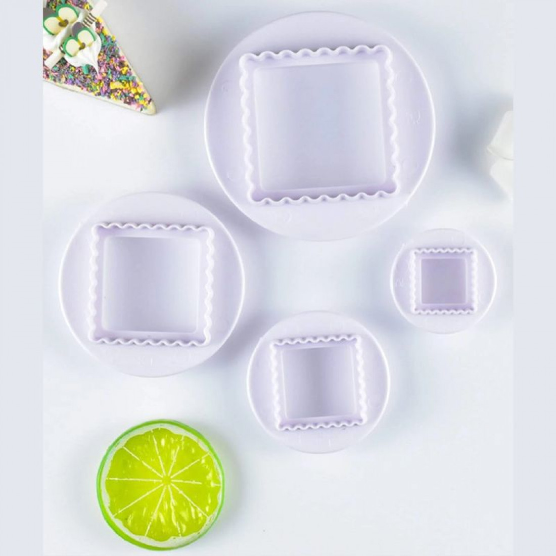 2 Sided Square Fondant Cookie Cutter