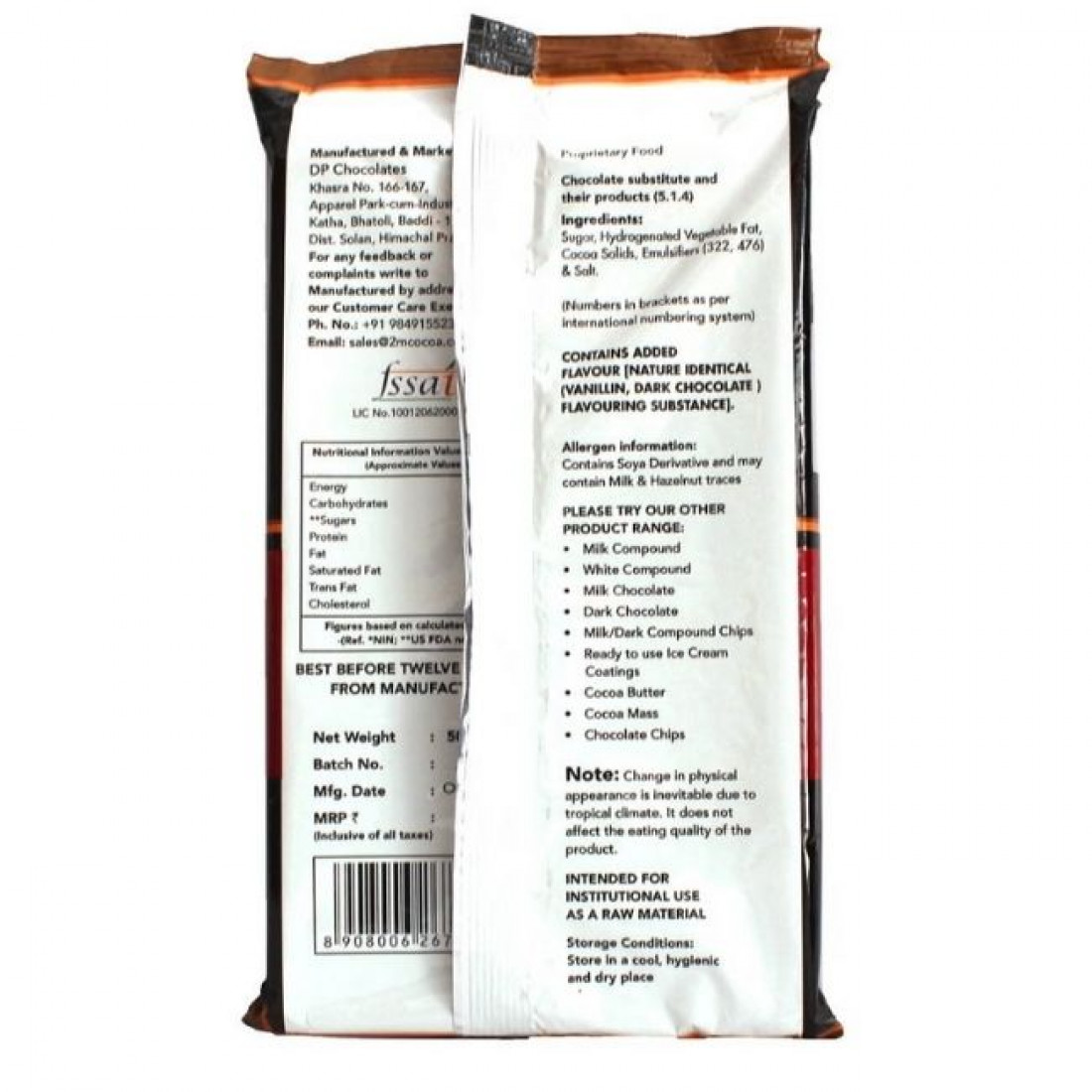 2M Cocoa Chocolate Compound - Dark
