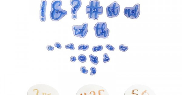 31 Pieces Numbers and Symbols Stamp Set