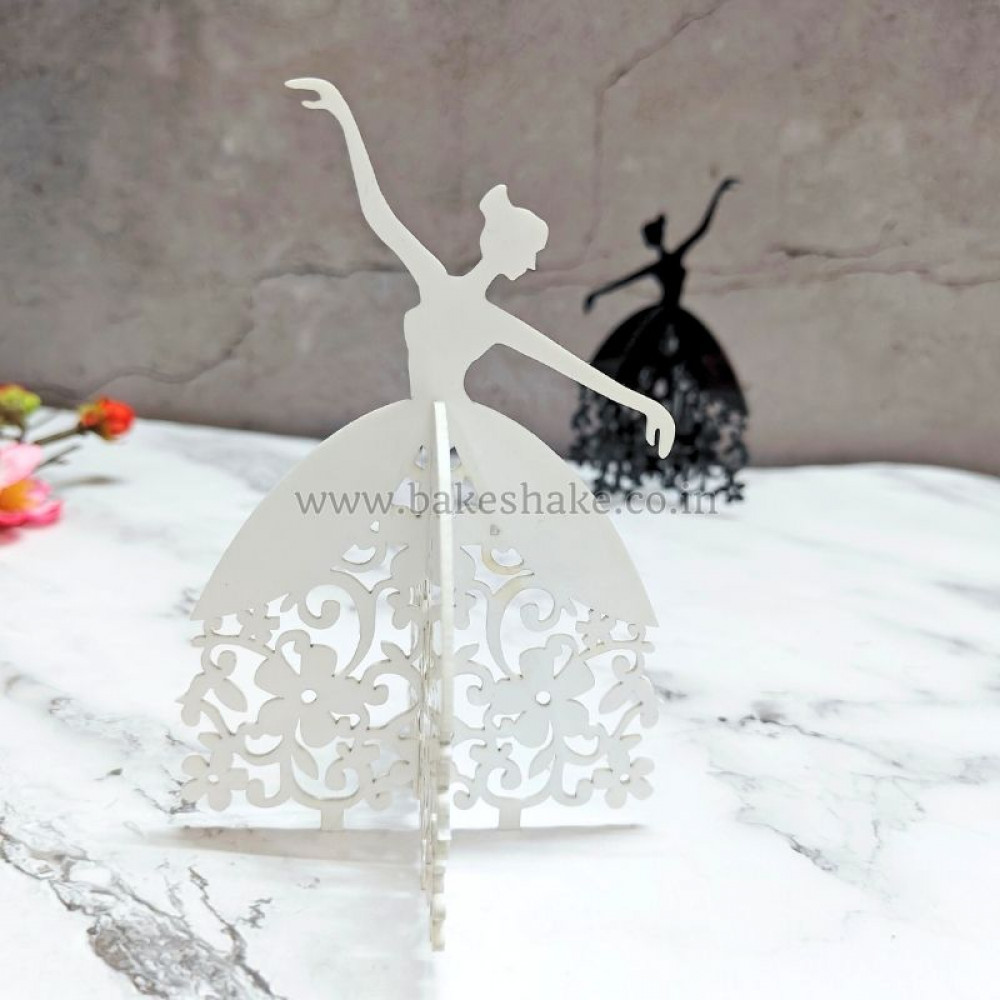 Lady Silhouette Acrylic Cake Topper
