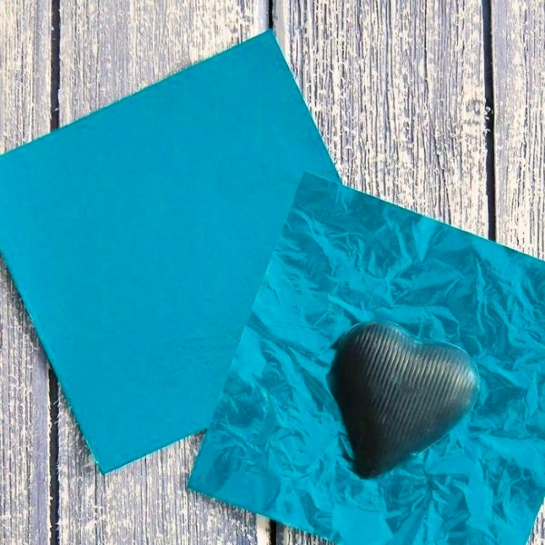Turquoise Chocolate Foil Wrapper - Big