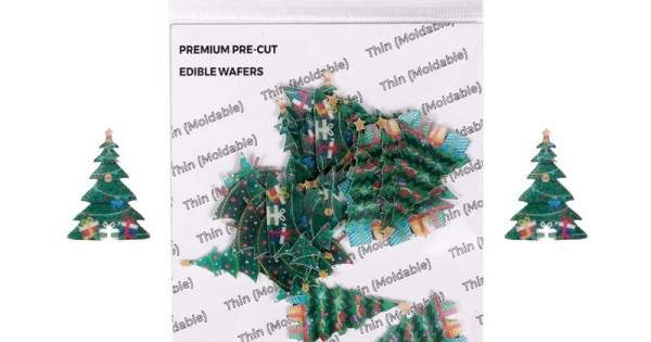 Christmas Tree Wafer (24 Pcs)