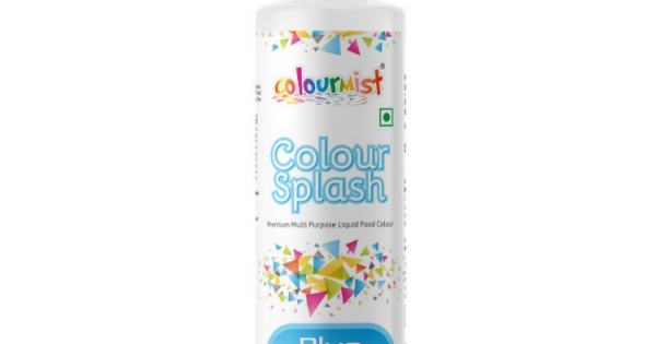 Blue Colour Splash Liquid Colour