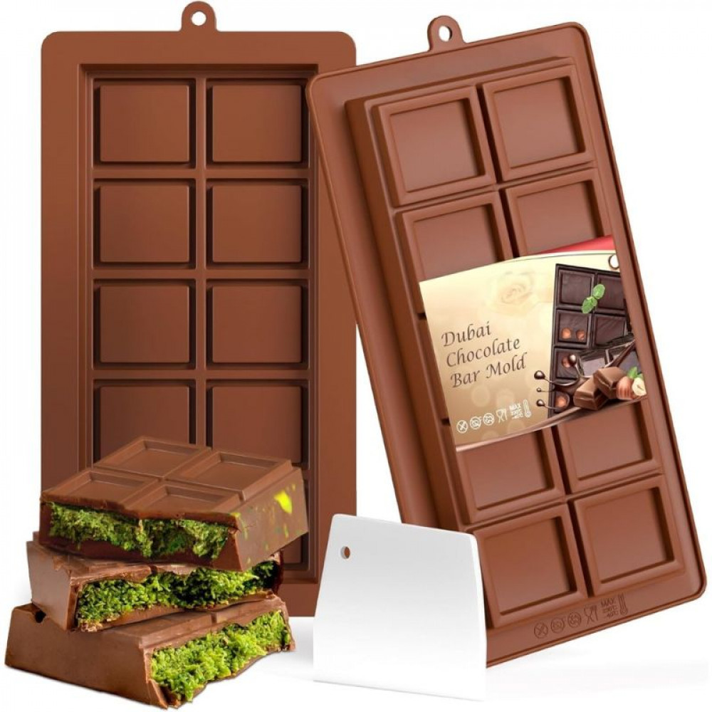 Large and Deep Silicone Kunafa Chocolate Bar Mould