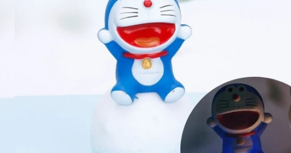 Doraemon Toy With Light Cake Topper
