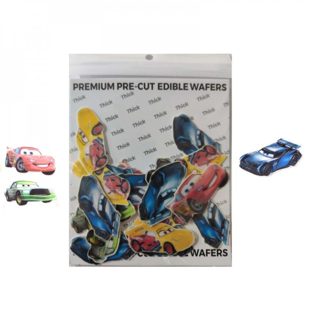 Cars Edible Wafer (14 Pcs) - Tastycrafts Economy Pack