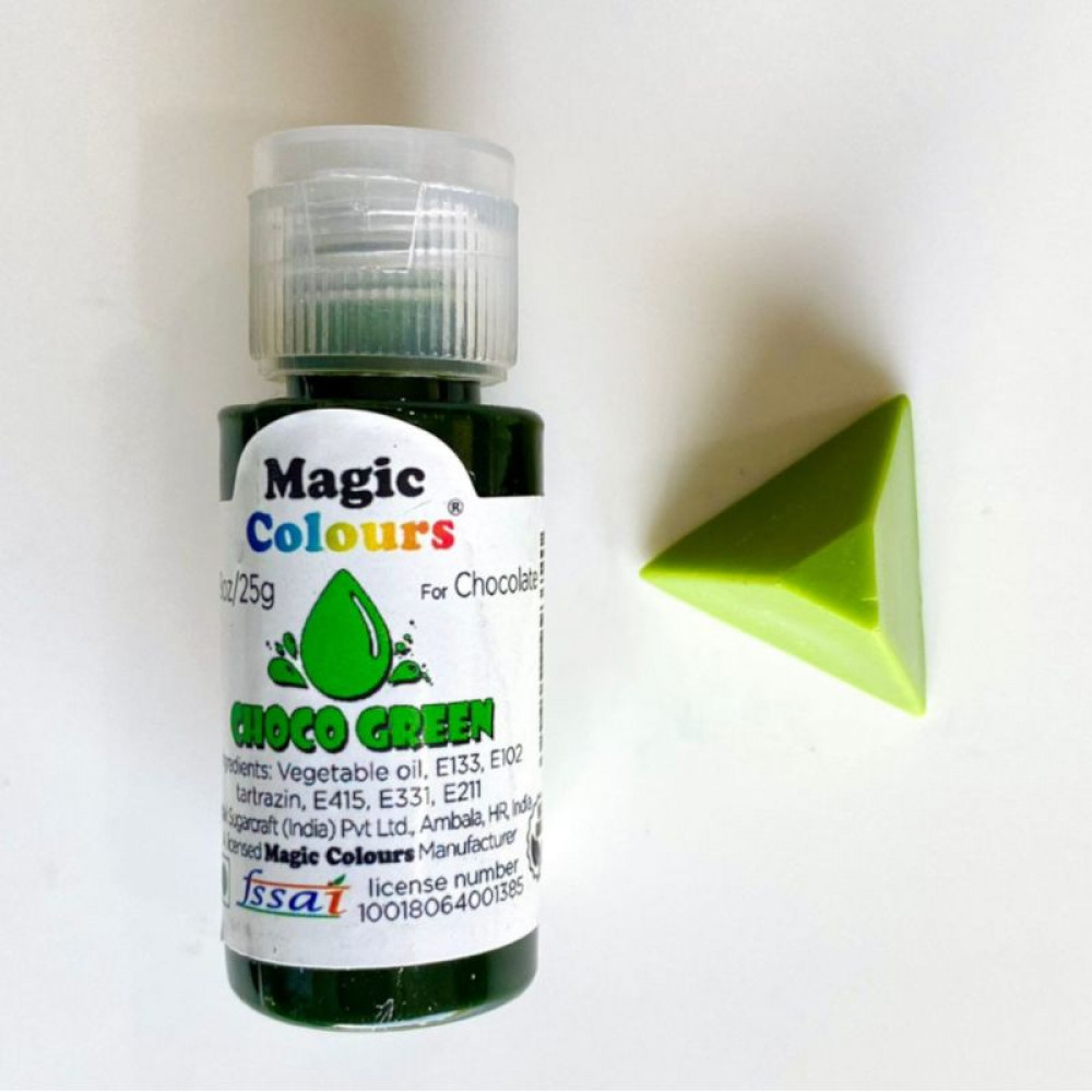 Green Chocolate Colour | Oil Candy Food Colour (25 Gms) - Magic Colours
