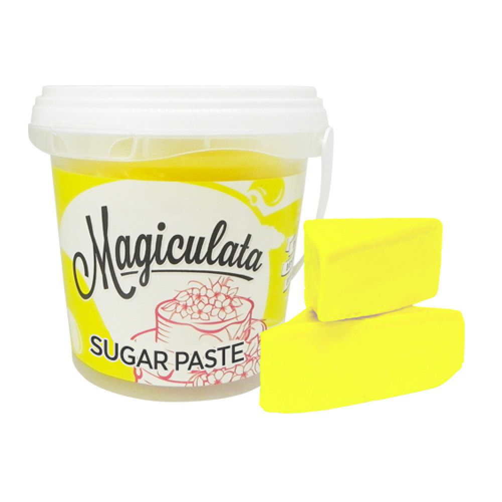 MAGIC COLOURS MAGICULATA SUGAR PASTE - LEMON YELLOW 1 KG
