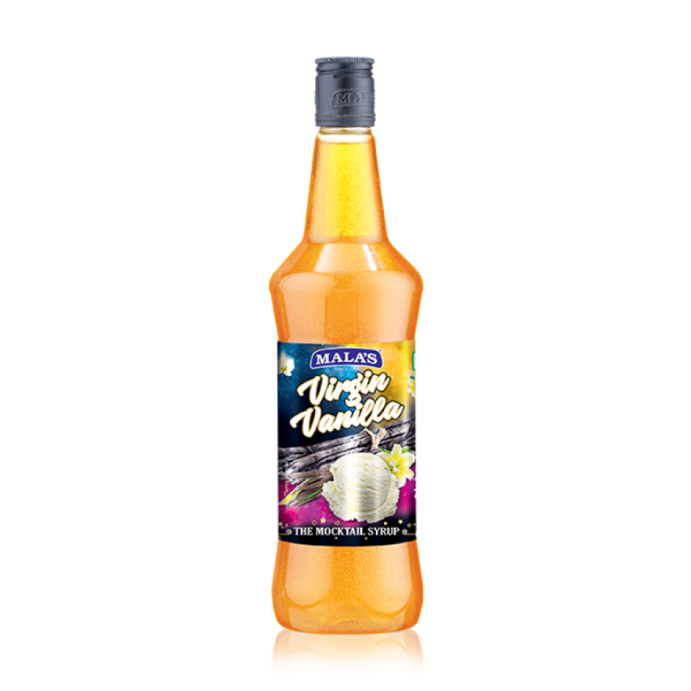 Mala's Mocktail Syrup - Virgin Vanilla 750 Ml