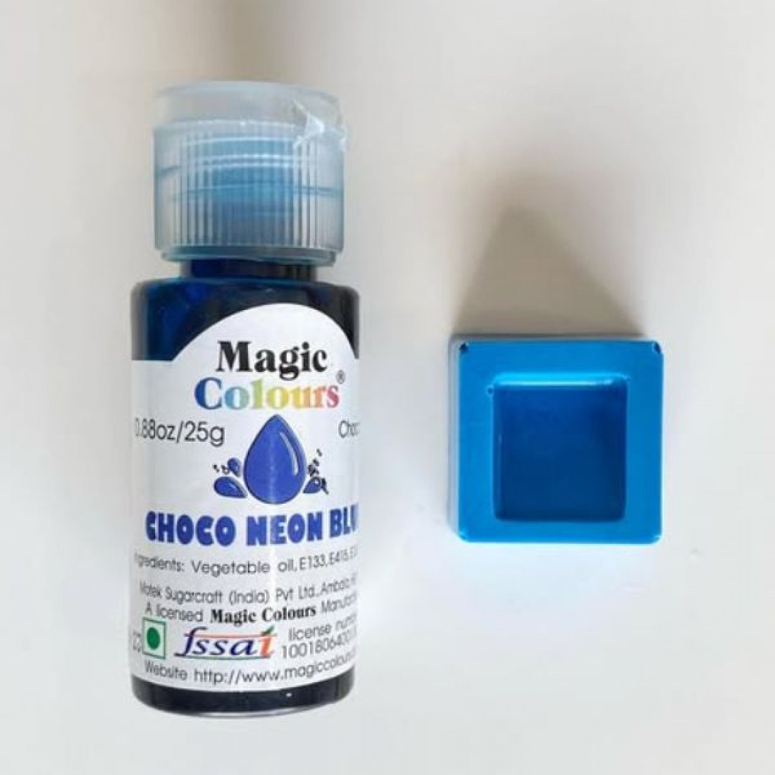 Neon Blue Chocolate Colour | Oil Candy Food Colour (25 Gms) - Magic Colours