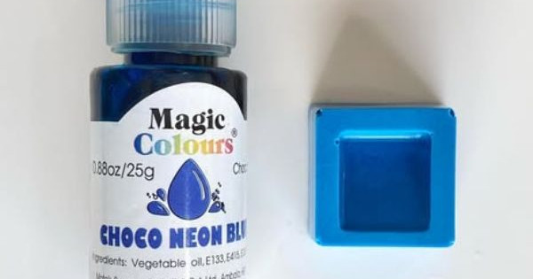 Neon Blue Chocolate Colour | Oil Candy Food Colour (25 Gms) - Magic Colours