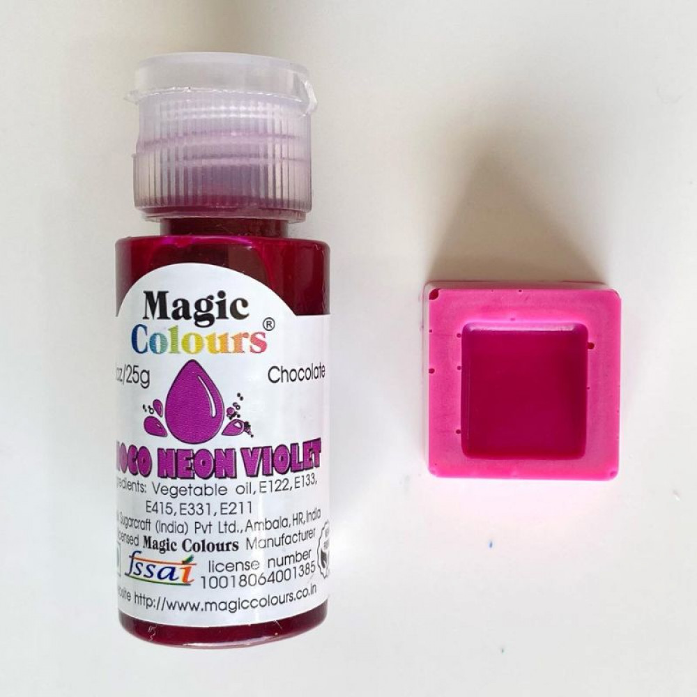 Neon Violet Chocolate Colour | Oil Candy Food Colour (25 Gms) - Magic ...