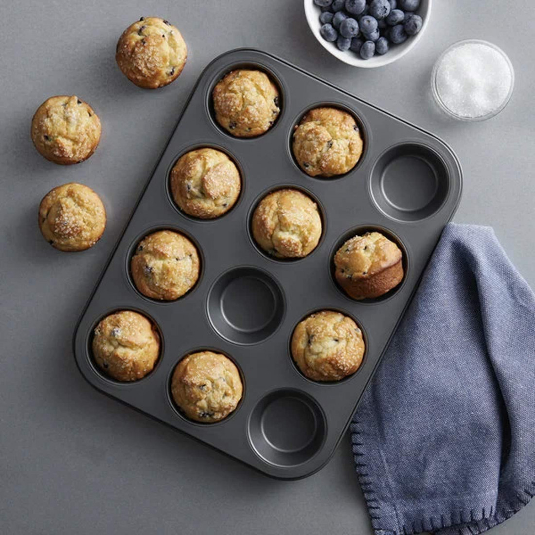 NON STICK MUFFIN MOULD - 12 CAVITY
