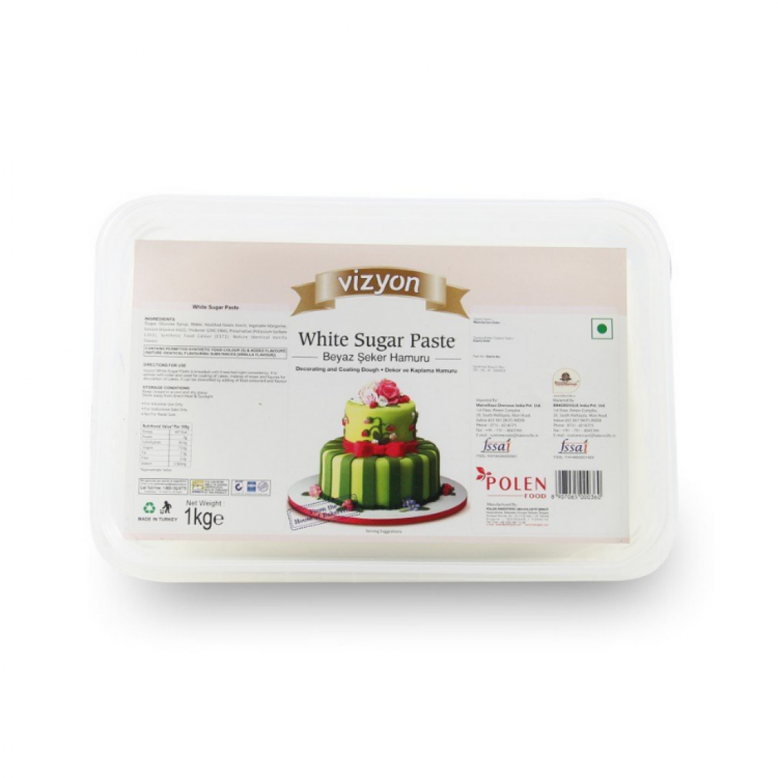 White Sugar Paste (1 Kg) - Vizyon