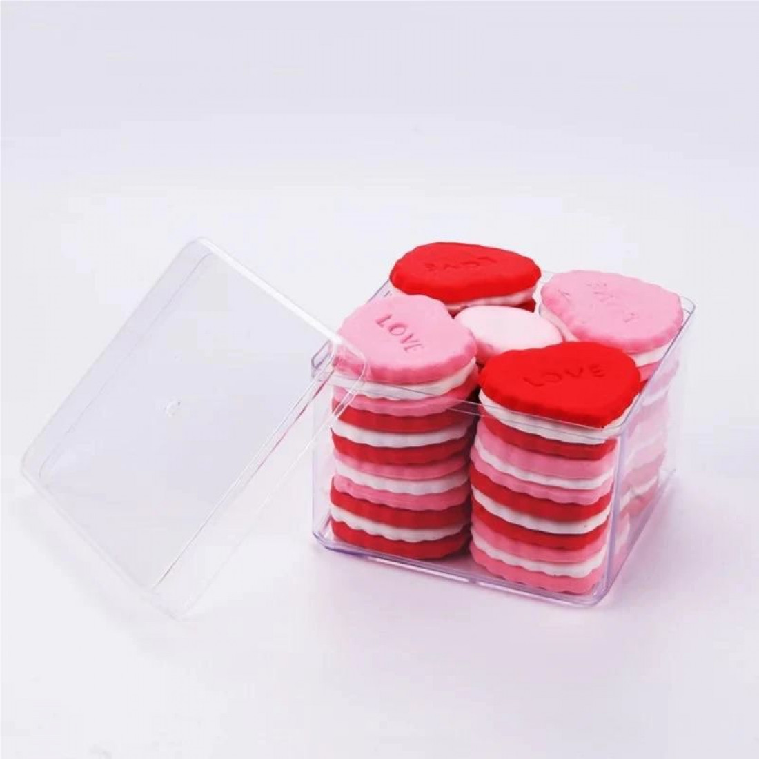 Acrylic Dessert Tub | Clear Plastic Container Box - Square Shape (Set ...