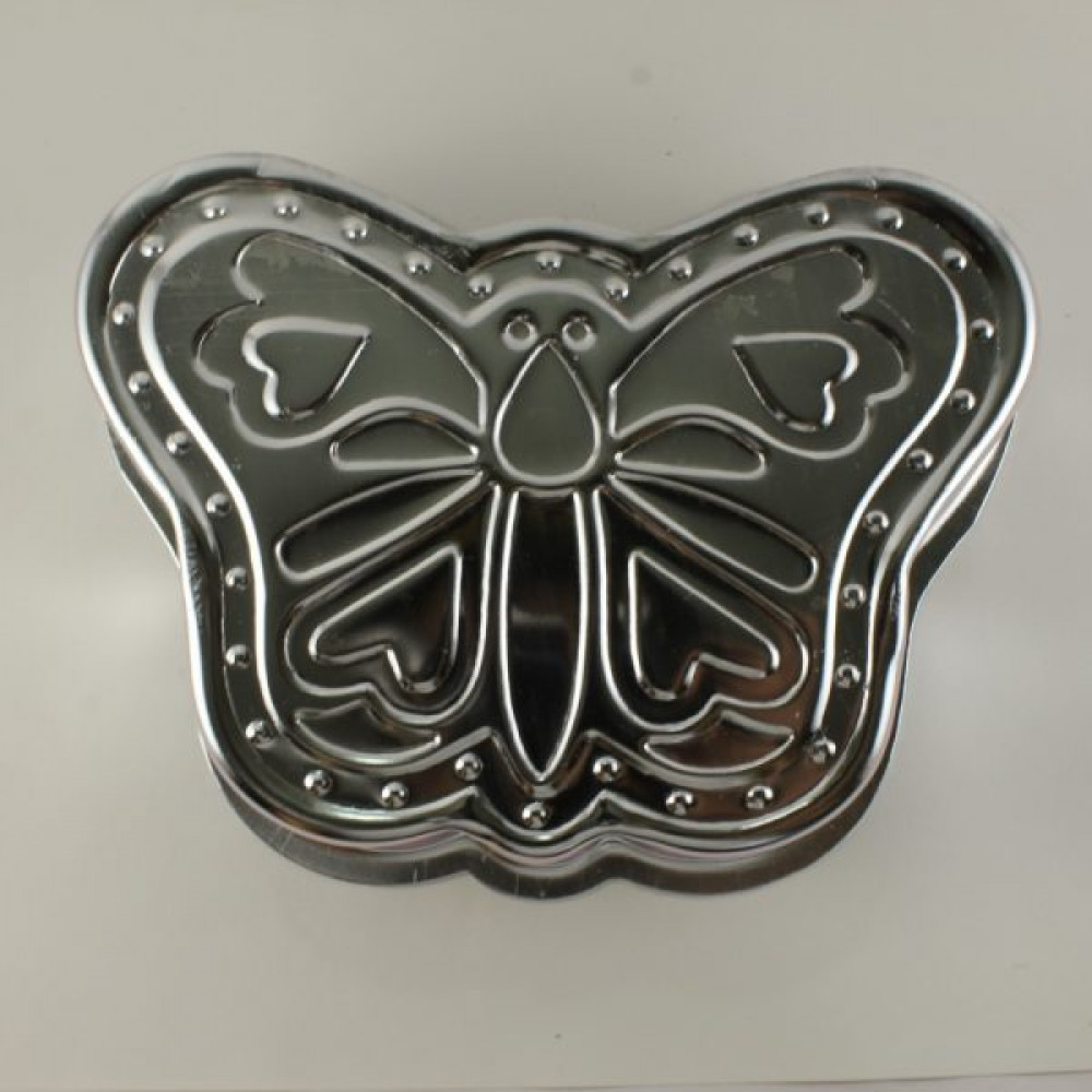 ALUMINIUM CAKE TIN - BUTTERFLY