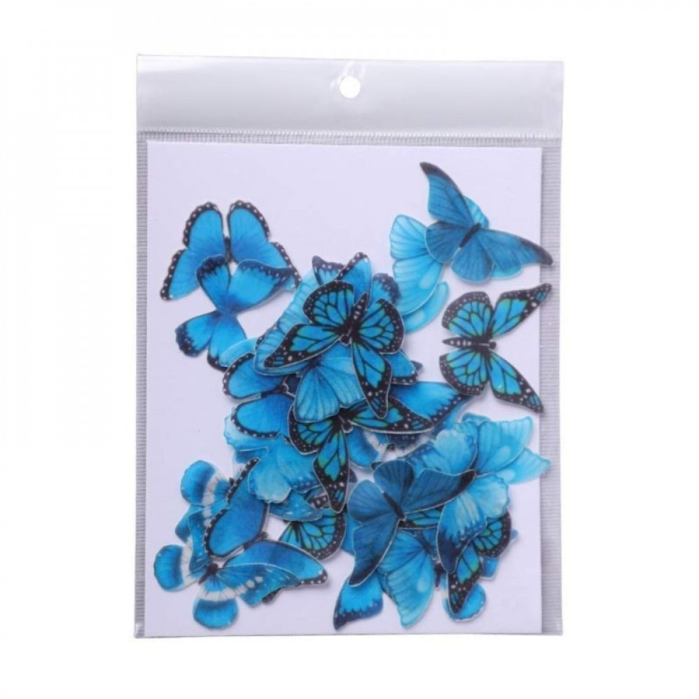 Blue Butterfly - Edible Wafer Cake Toppers