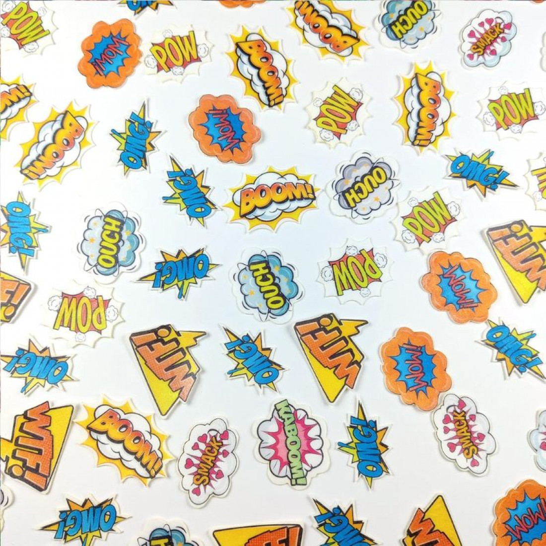 Comic Slogans Edible Pre Wafer Cuts WPC-205 (20 Pcs) - Tastycrafts