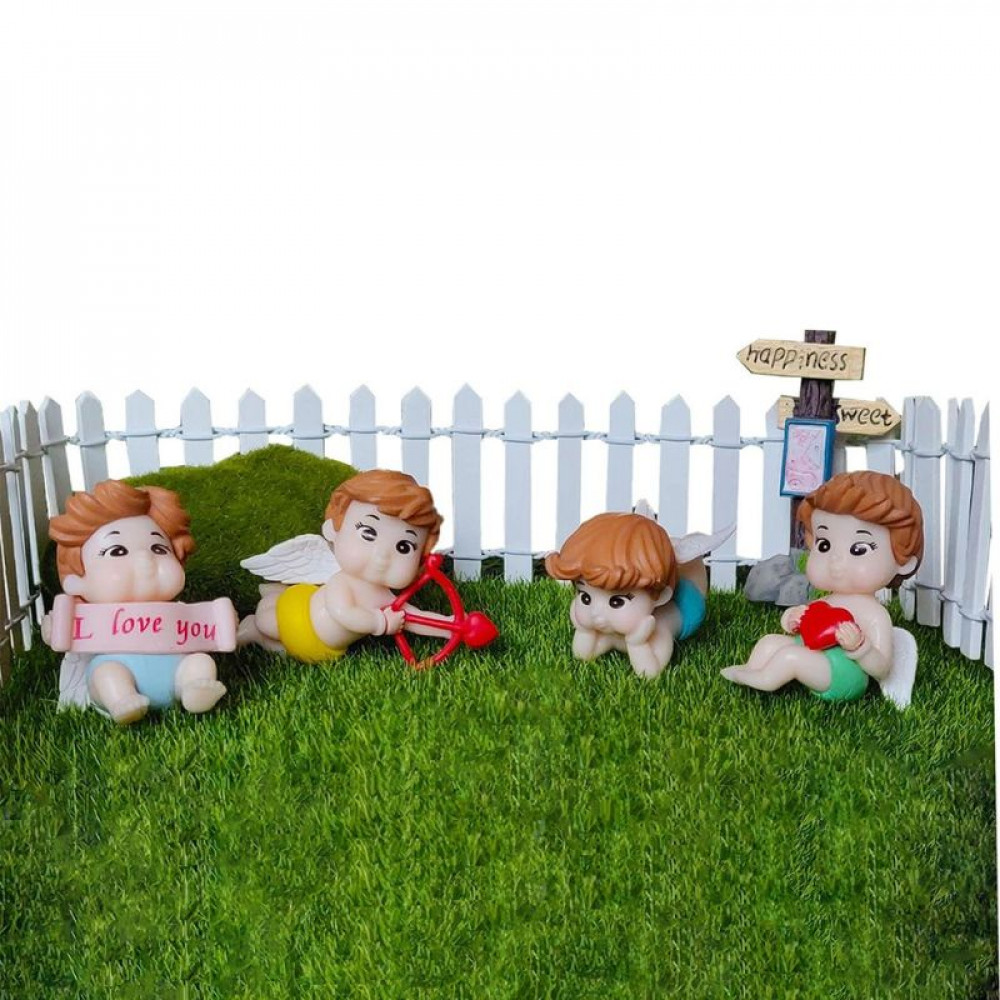 Cupid Miniature Cake Topper 4 Pcs