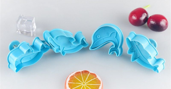 Dolphin Fondant Cookie Plunger Cutter Set