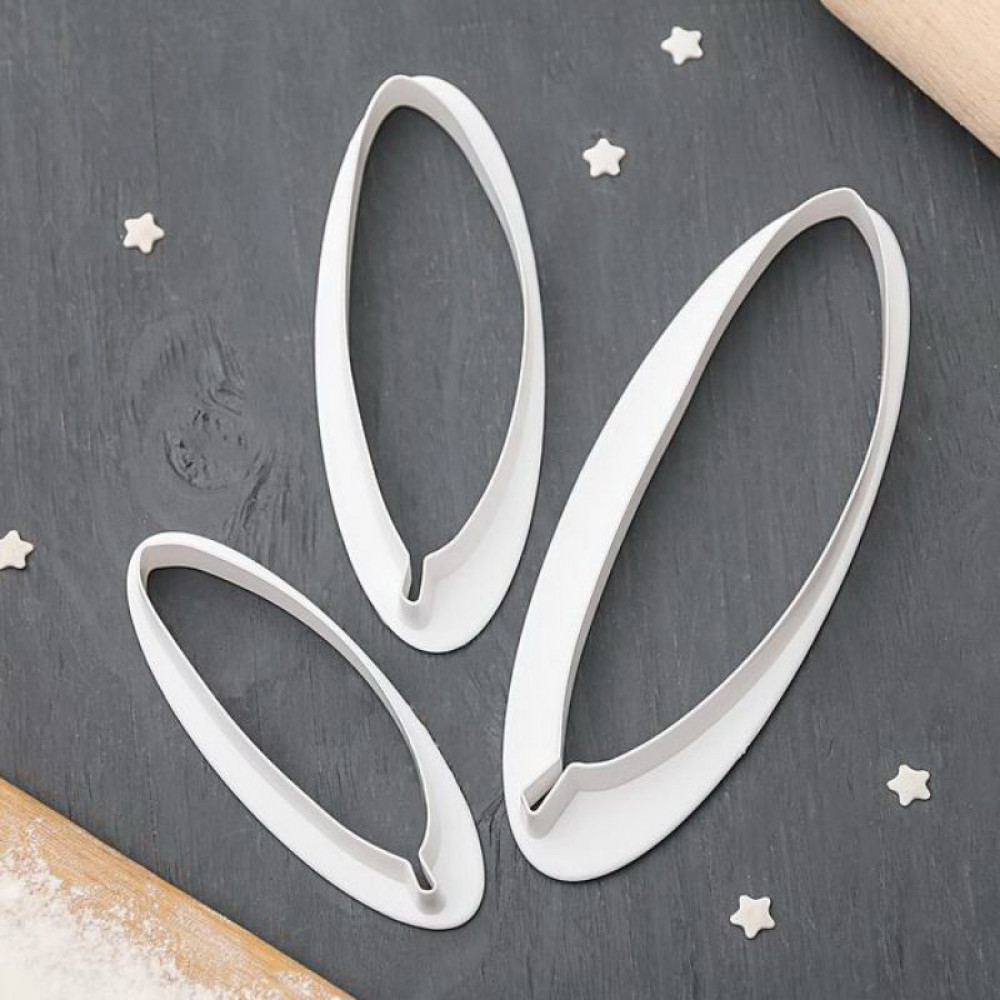 Feather Cutter Cake Tool Set of 3