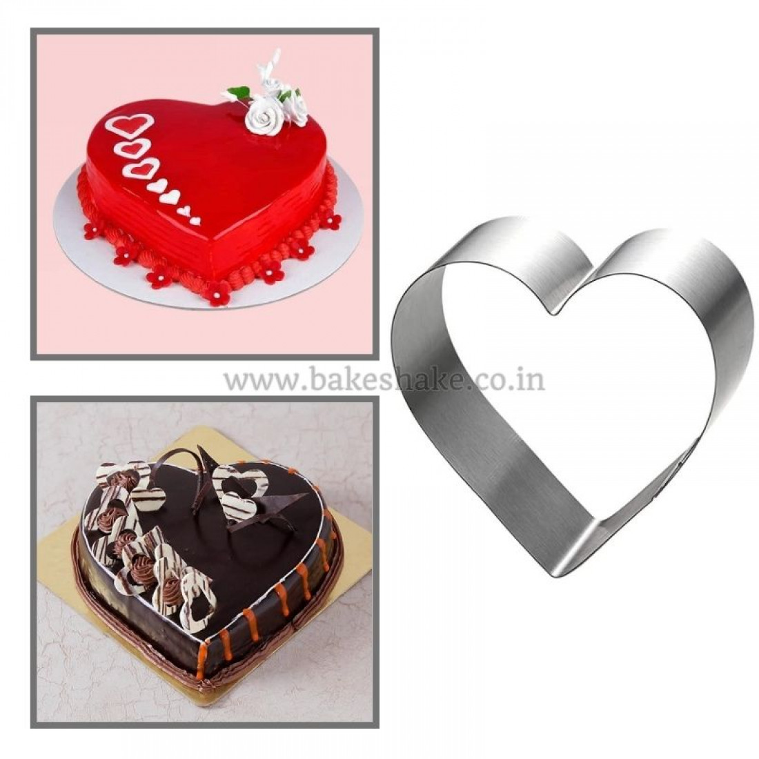 Heart Cake Ring | Cheesecake Mousse Cake Ring (7.5x2 inch)