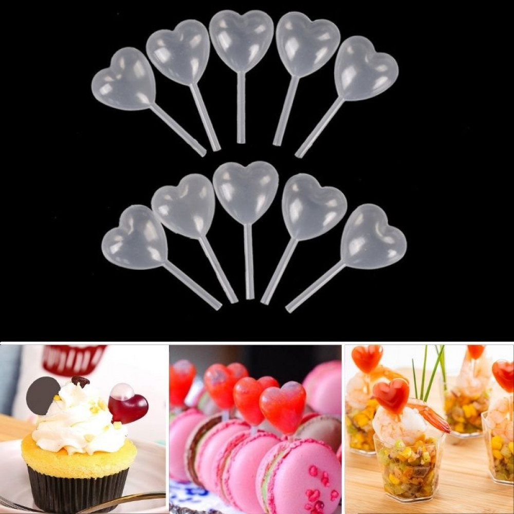 Heart Shaped Plastic Pipettes (50 Pcs)