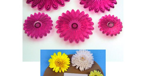 Multi Petal Daisy Gerbera Cutters Set of 6