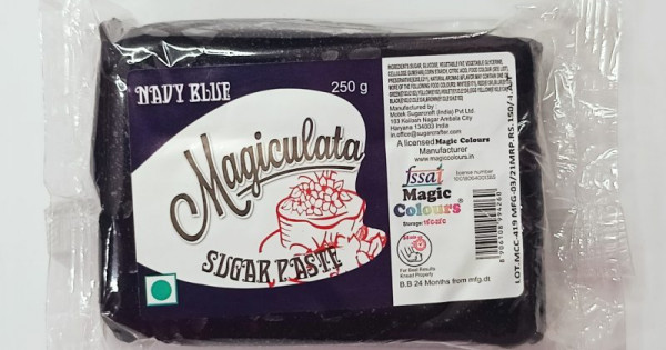 Navy Blue Sugar Paste (250 Gm) - Magiculata