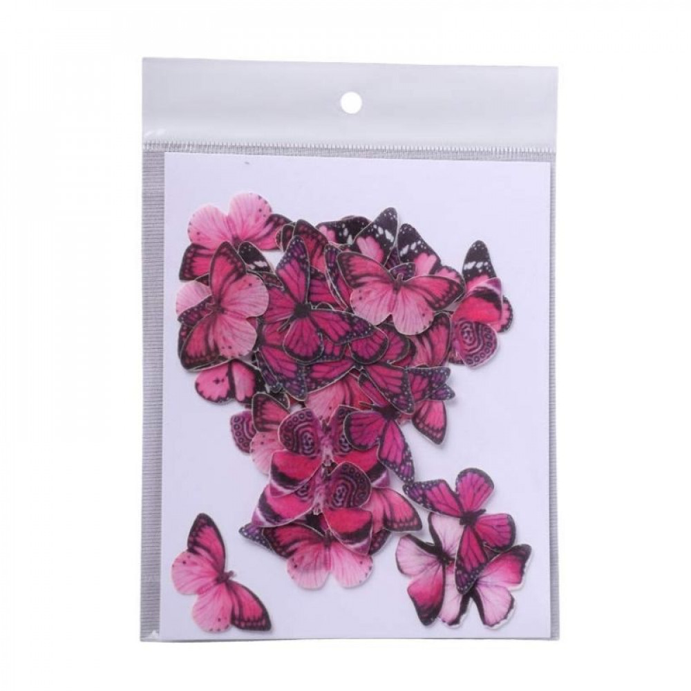 Pink Butterfly - Edible Wafer Cake Toppers