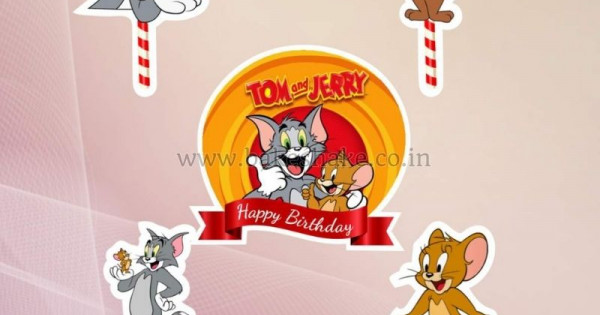 Tom And Jerry Paper Toppers (Set of 5)