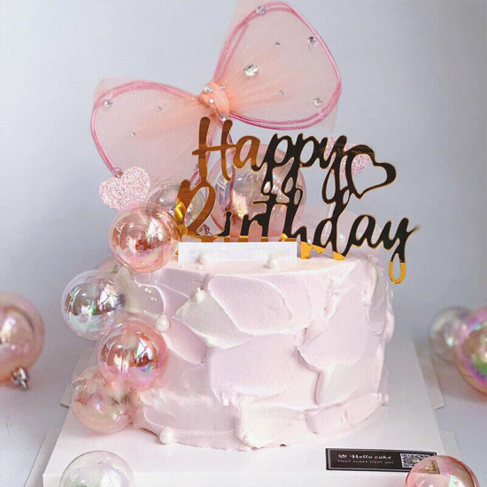 bubble cake topper