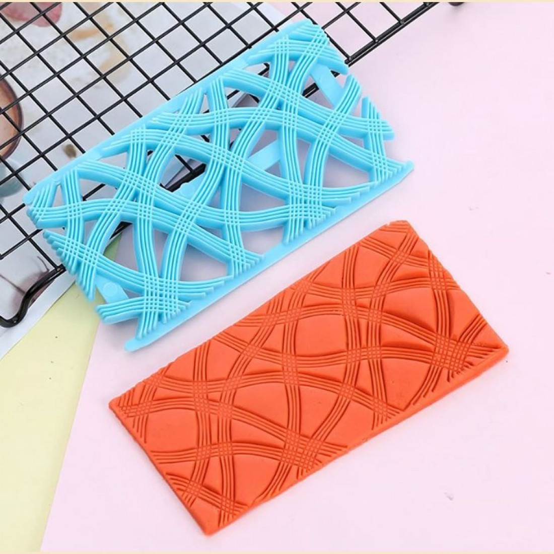 Fondant Quilt Embosser Mould Style 24