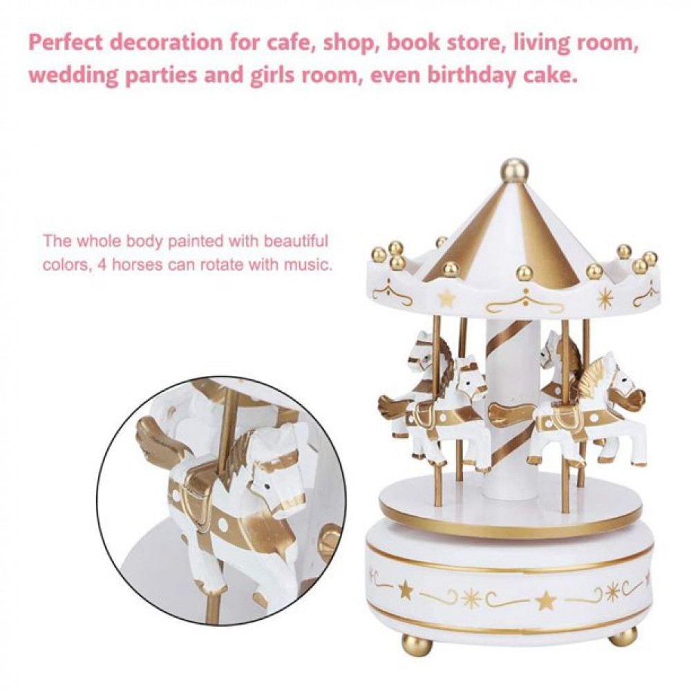 Merry Go Round Carousel Music Box Topper