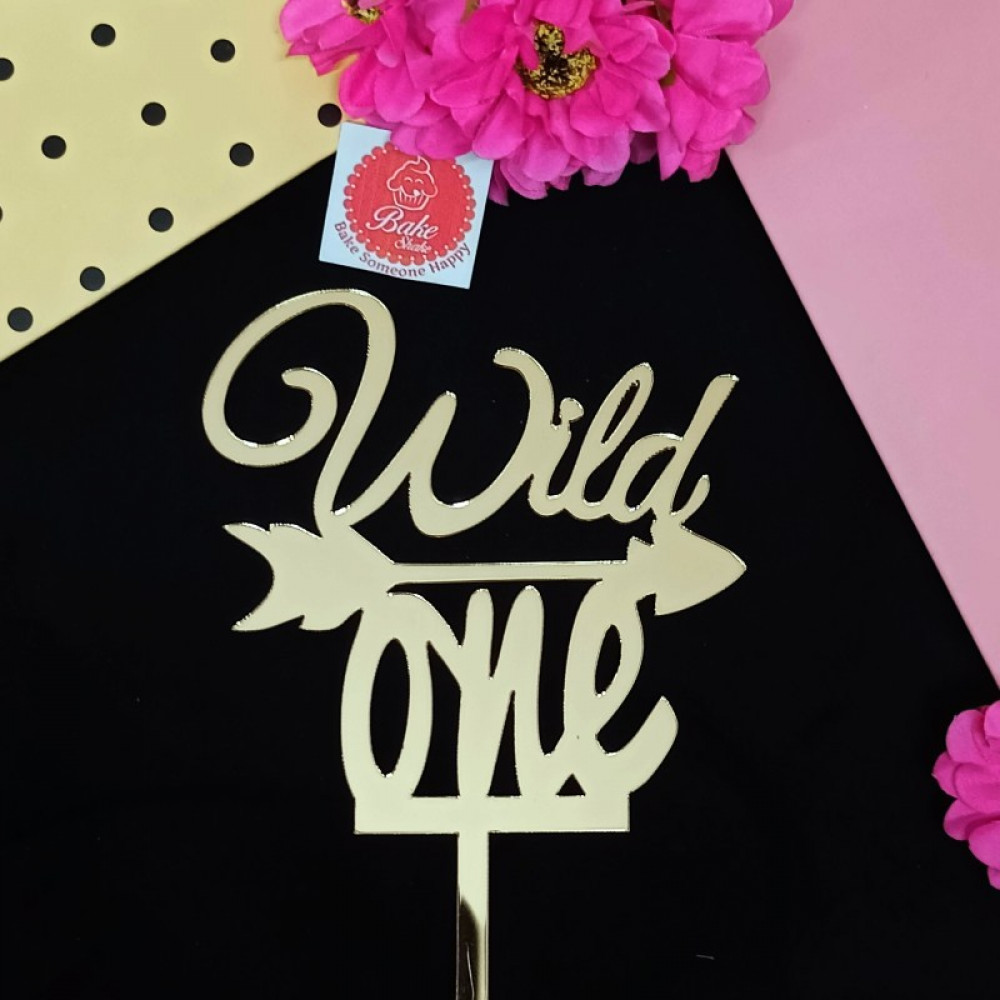 Wild One Ever Acrylic Cake Topper